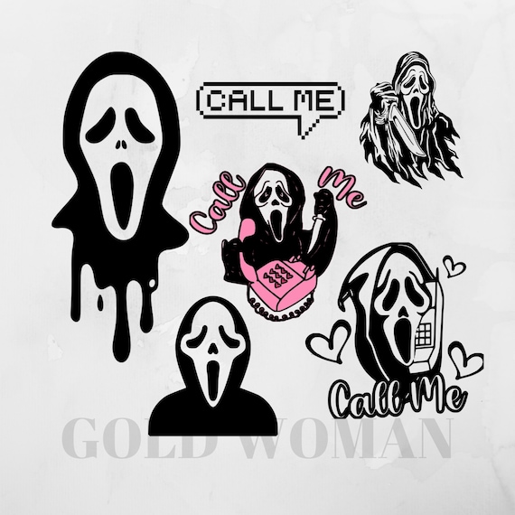 Ghostface Calling SVG Bundle Cut Filecall Me Svg Scream Svg - Etsy