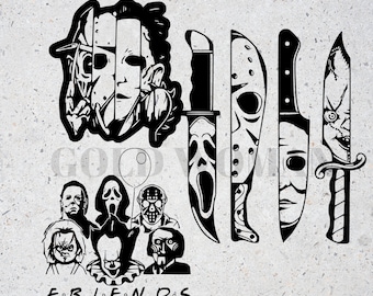Horror Character Stickers *READY TO SHIP* Paper Paper & Party Supplies ...