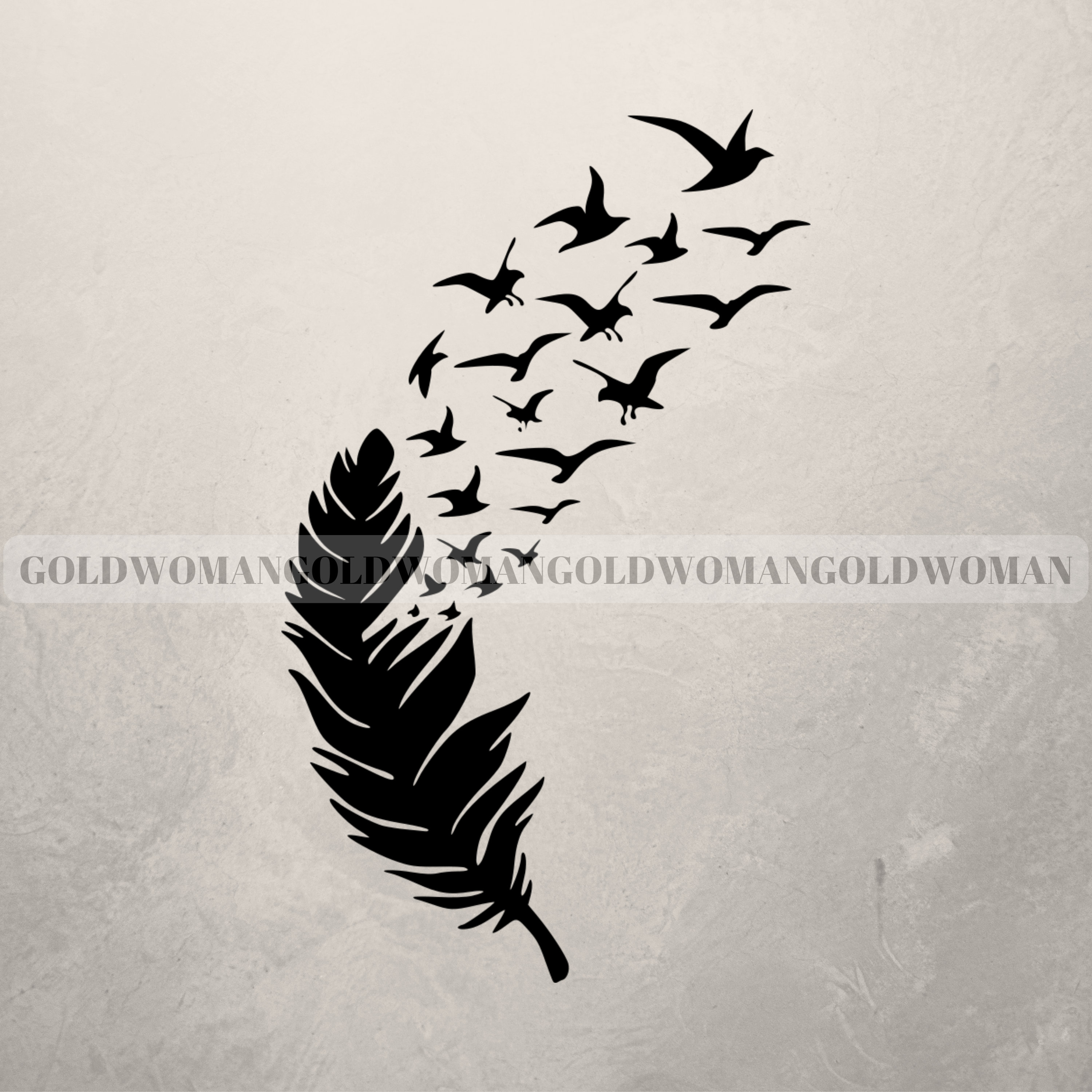 Feather Svg Feather And Flying Birds Svg Silhouette Brids Etsy France