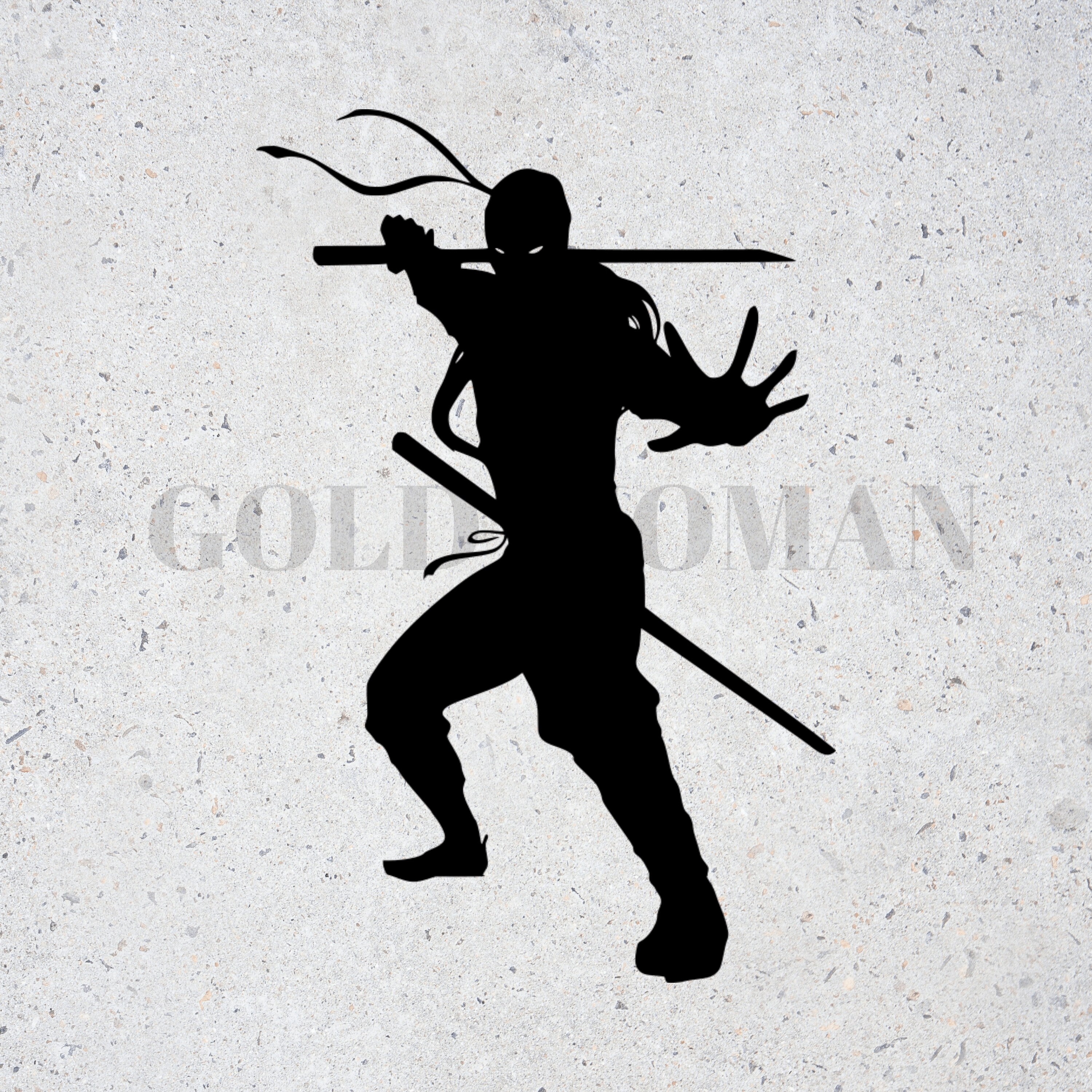 Ninja Silhouette Outline