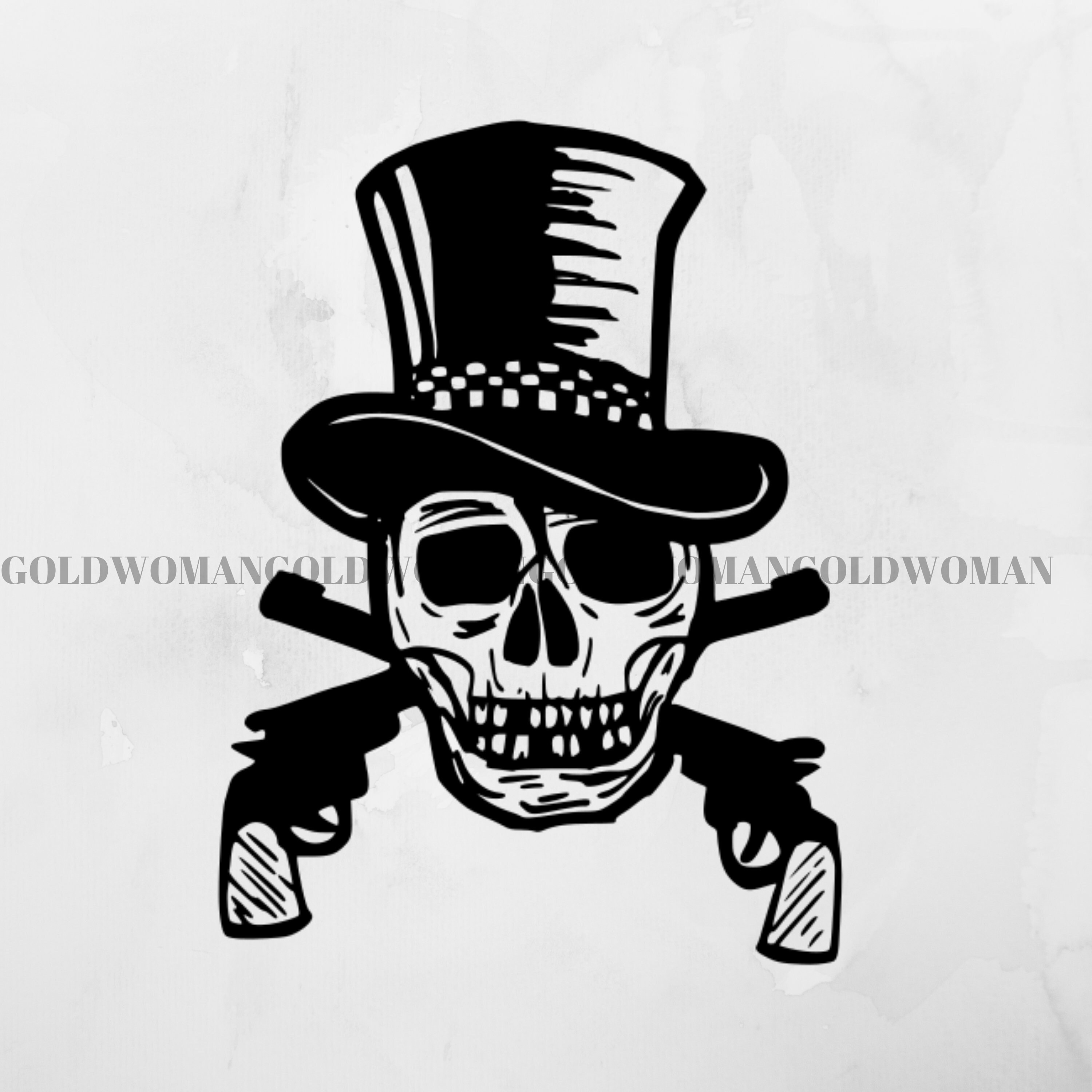 Gangster Skull Art