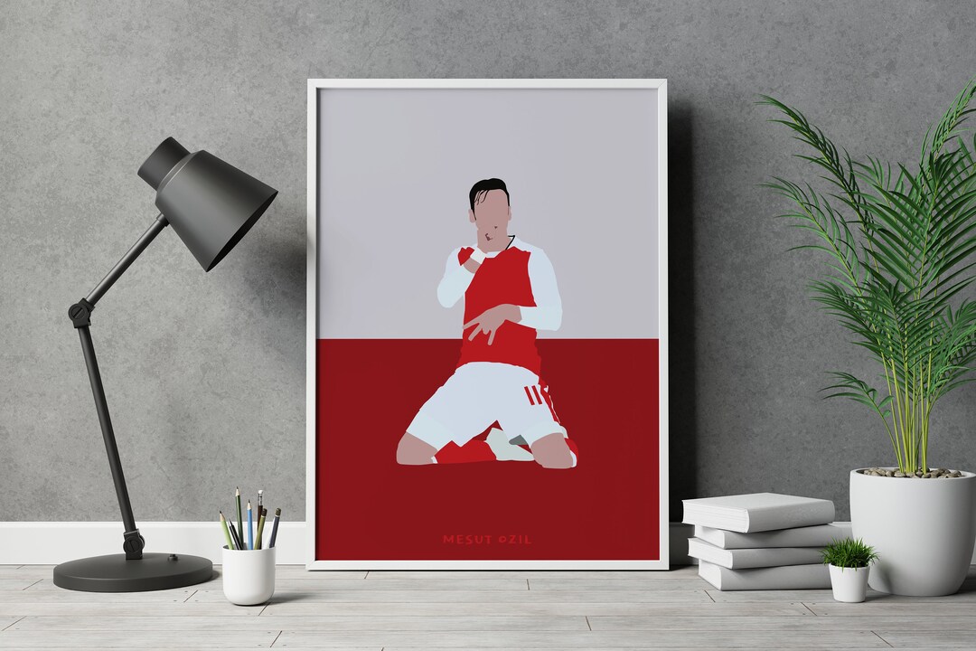 Mesut Ozil Arsenal Football Poster - Etsy