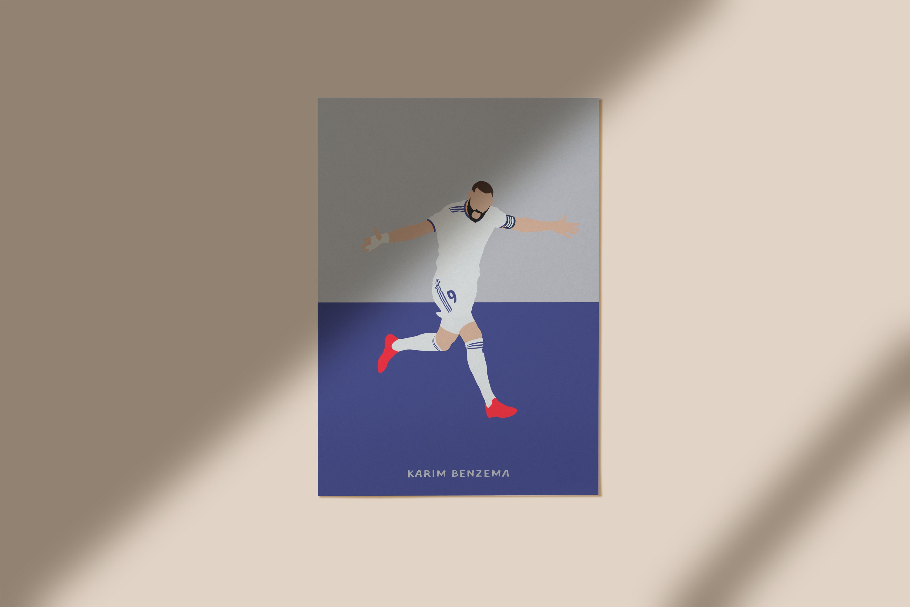 Karim Benzema Real Madrid Football Poster - Etsy