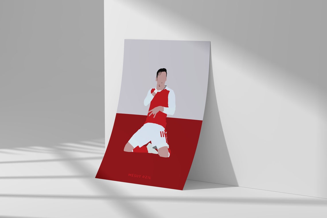 Mesut Ozil Arsenal Football Poster - Etsy
