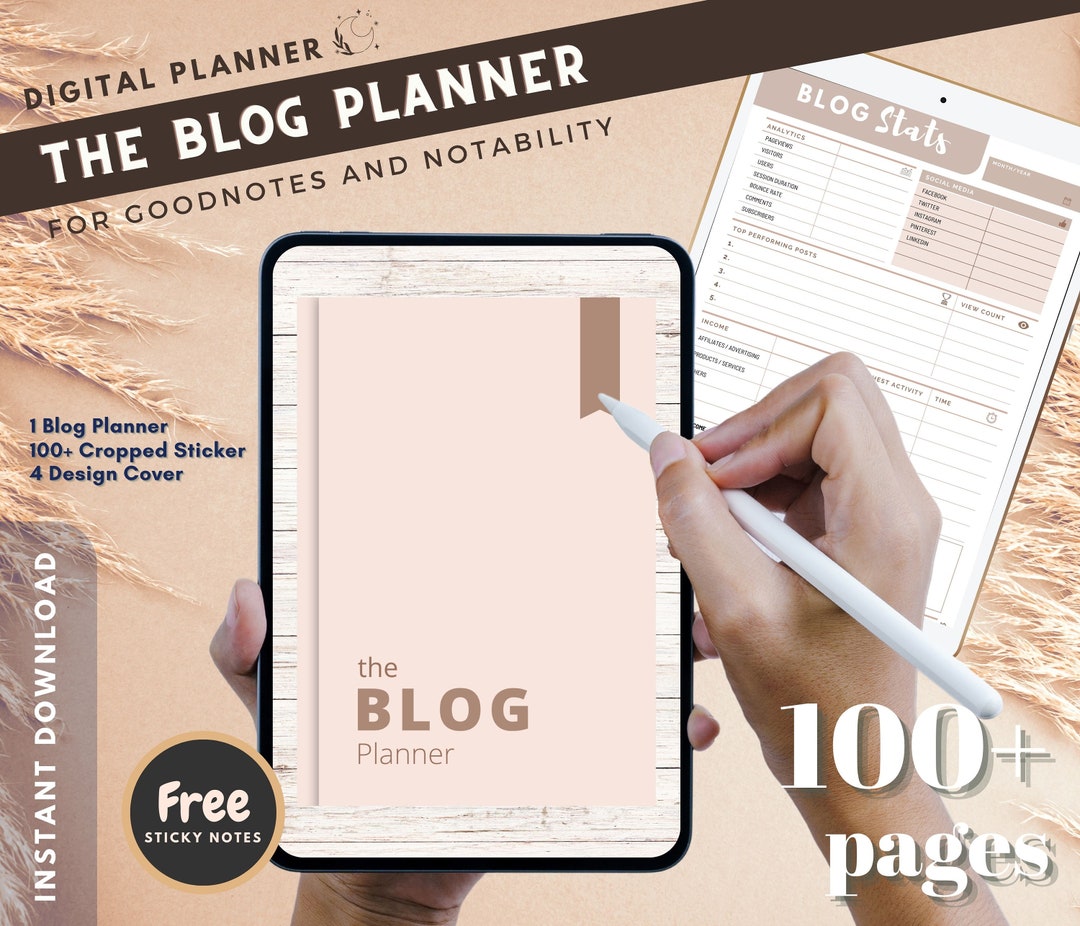 Digital Blog Planner | Blogging Planner | Blog Post Planner | Planner ...