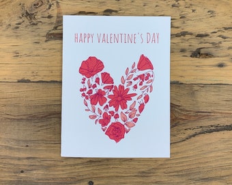 Printable Valentine's Day Greeting Card Downloadable - Etsy