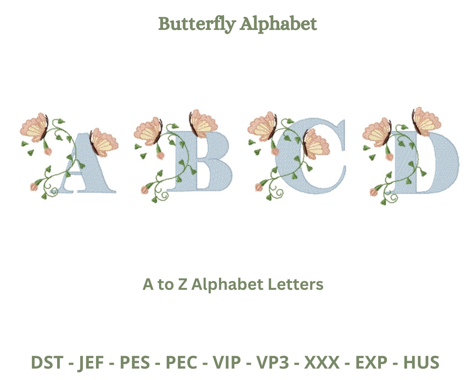 Butterfly Letters Font