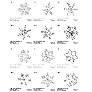 Snowflake Embroidery Design - Snowflake Flower Machine Embroidery ...