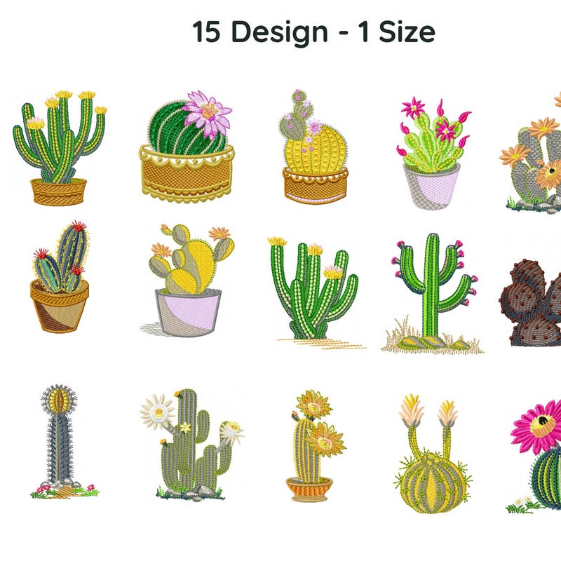 Cactus Embroidery - Etsy