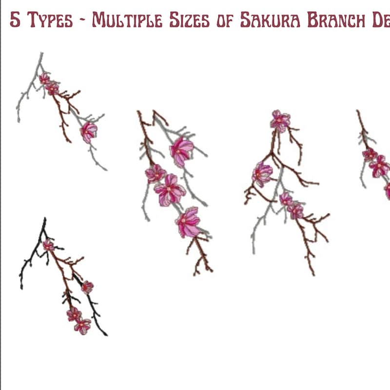 Sakura Embroidery - Etsy