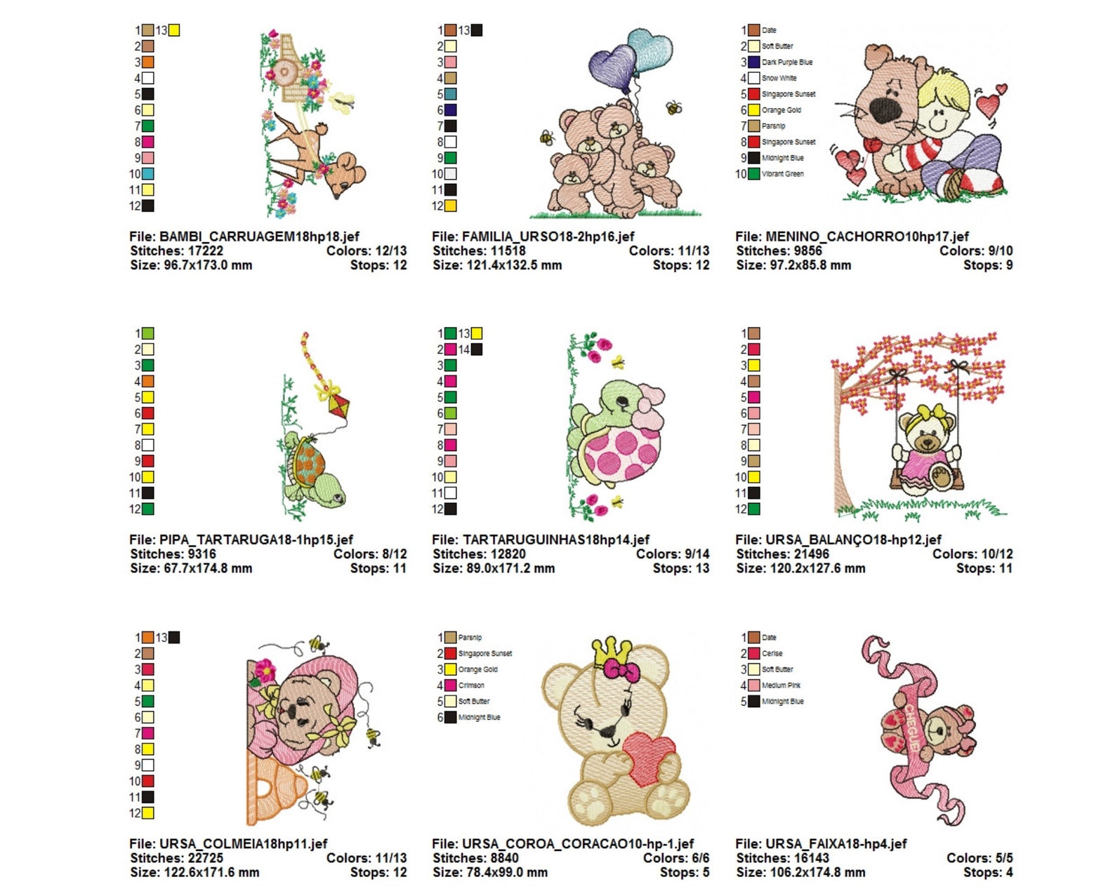 Cartoon Embroidery Design Machine Embroidery Pattern 15 - Etsy