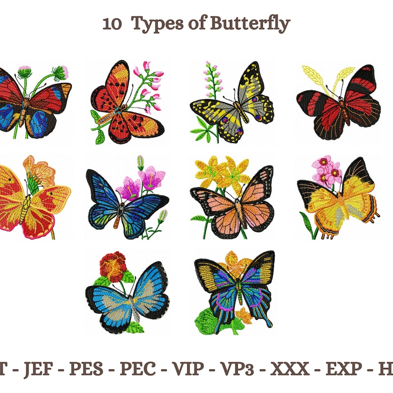 Butterfly Embroidery - Etsy