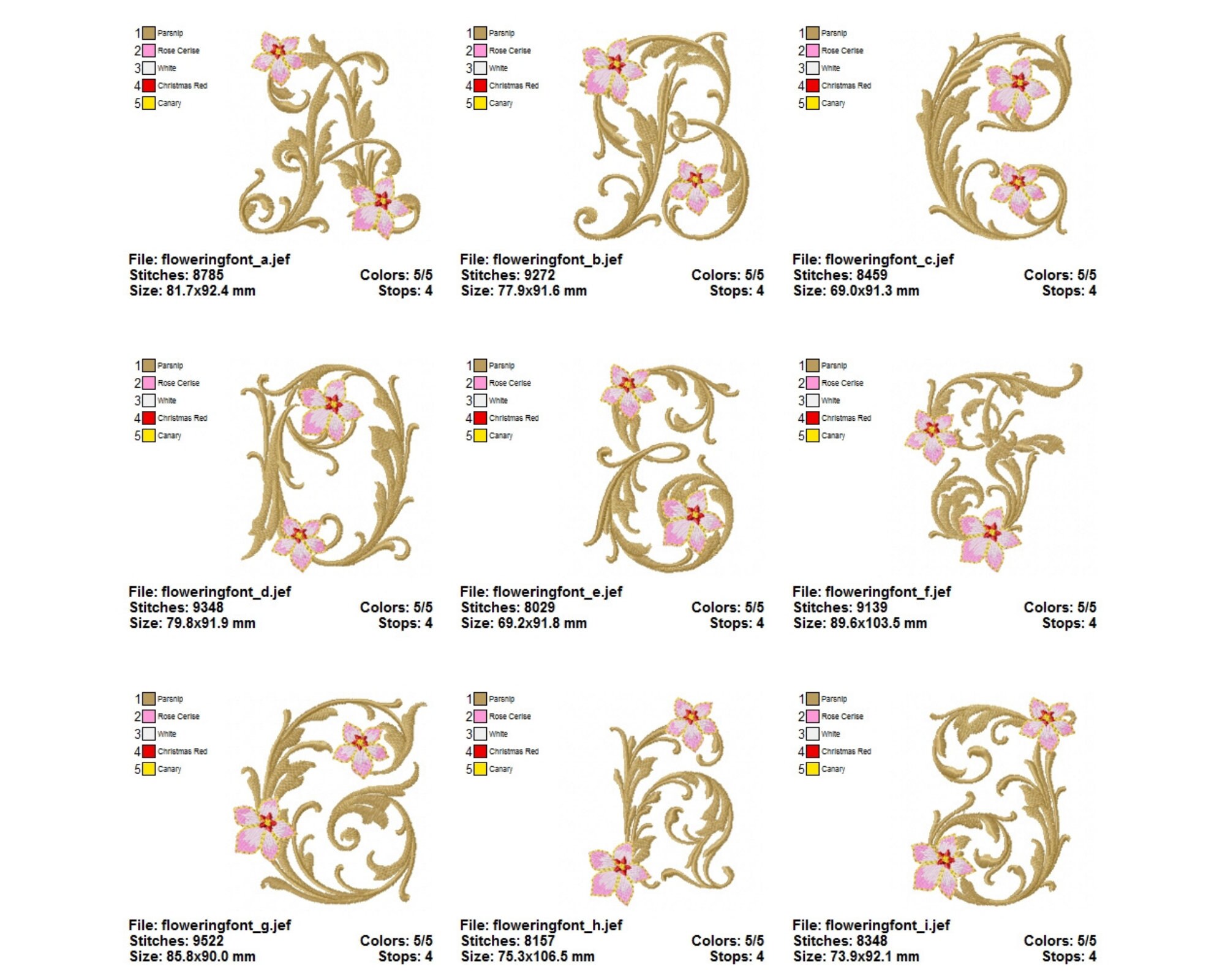 Font Machine Embroidery Pattern - Alphabet Embroidery Design - Instant ...