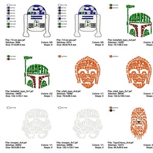 Star Wars Embroidery Designs, Star Wars Movie Machine Embroidery Design ...
