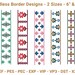 Geometric & Floral Border Embroidery Design Set | Endless Border ...