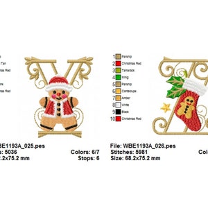 Christmas Alphabet Embroidery Design , Christmas Font Machine ...