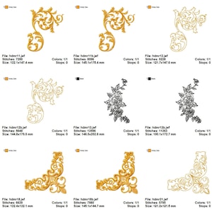Creative Embroidery Design - Machine Embroidery Pattern - 7 Types - 2 ...