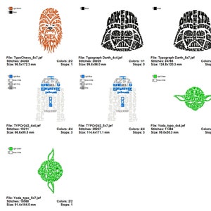 Star Wars Embroidery Designs, Star Wars Movie Machine Embroidery Design ...
