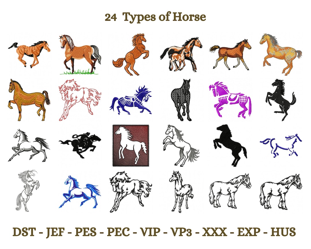 Horse Embroidery Design, Horse Monogram Machine Embroidery Design ...