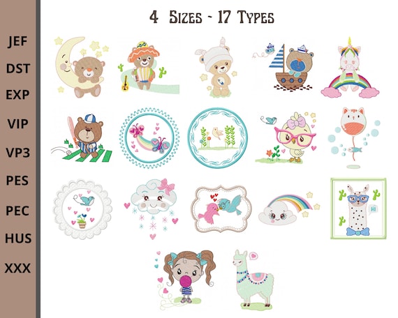 Creative Embroidery Design Machine Embroidery Pattern 17 - Etsy