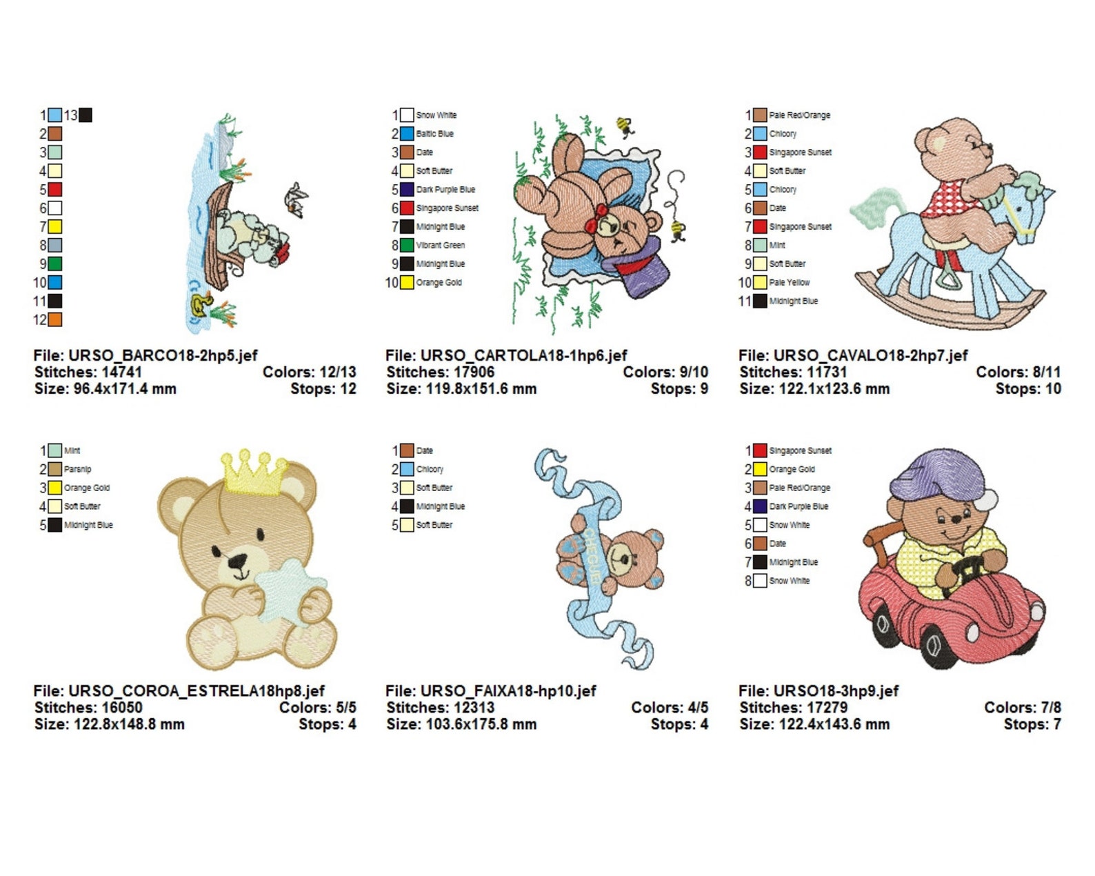 Cartoon Embroidery Design Machine Embroidery Pattern 15 - Etsy