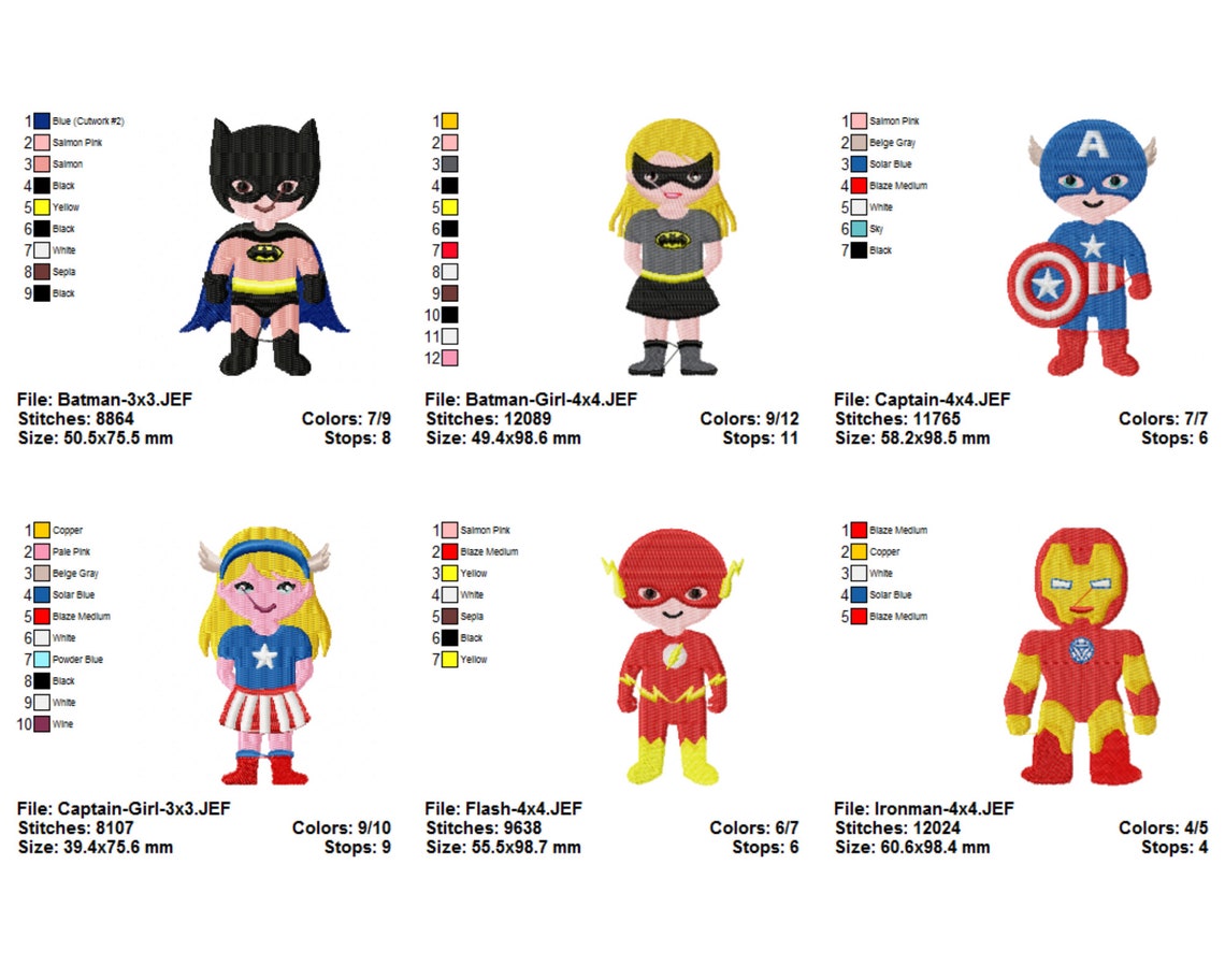 Super Hero Embroidery Designs, Baby Hero Machine Embroidery Design ...