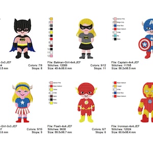 Super Hero Embroidery Designs, Baby Hero Machine Embroidery Design, Baby Super Hero Embroidery ...