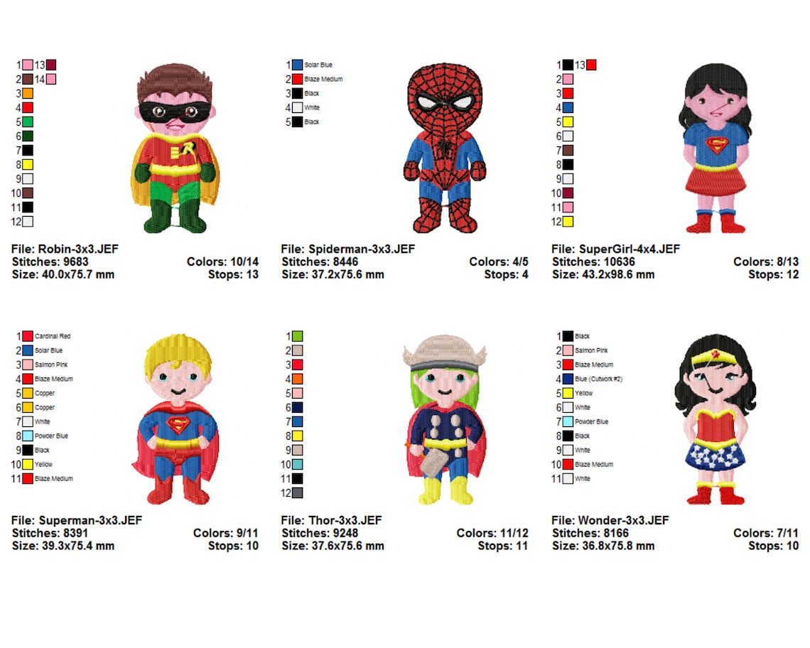 Super Hero Embroidery Designs, Baby Hero Machine Embroidery Design ...
