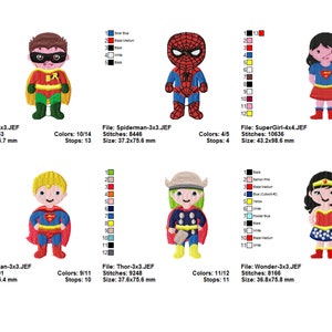 Super Hero Embroidery Designs, Baby Hero Machine Embroidery Design ...