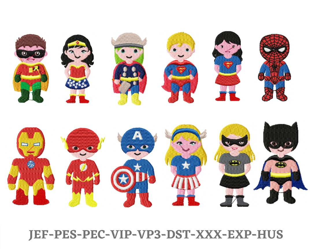 Super Hero Embroidery Designs, Baby Hero Machine Embroidery Design ...