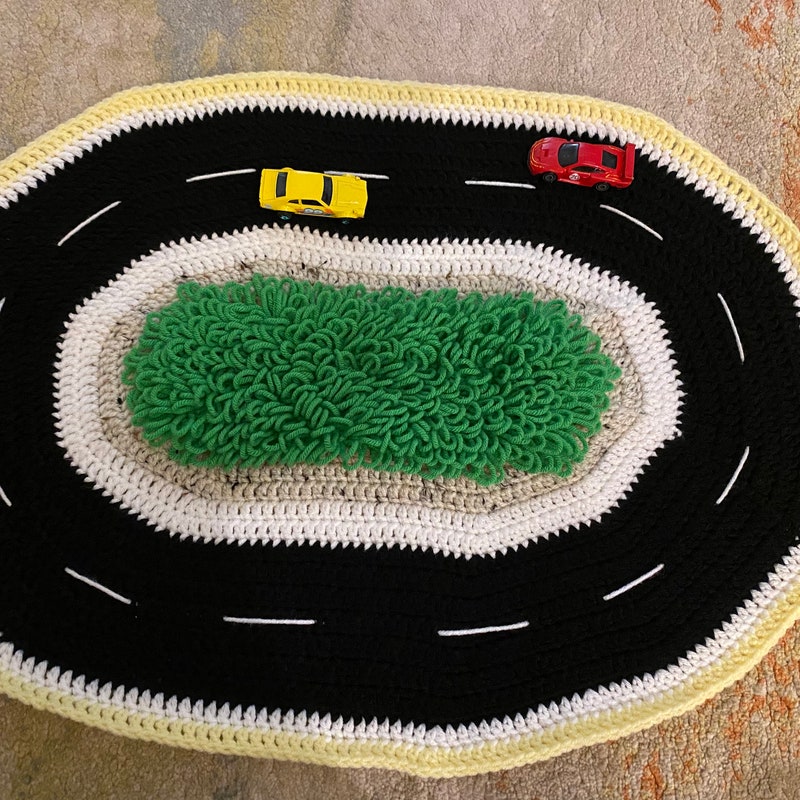 Crochet Race Track Rug - Etsy