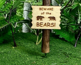 Beware of Bears Sign - Etsy
