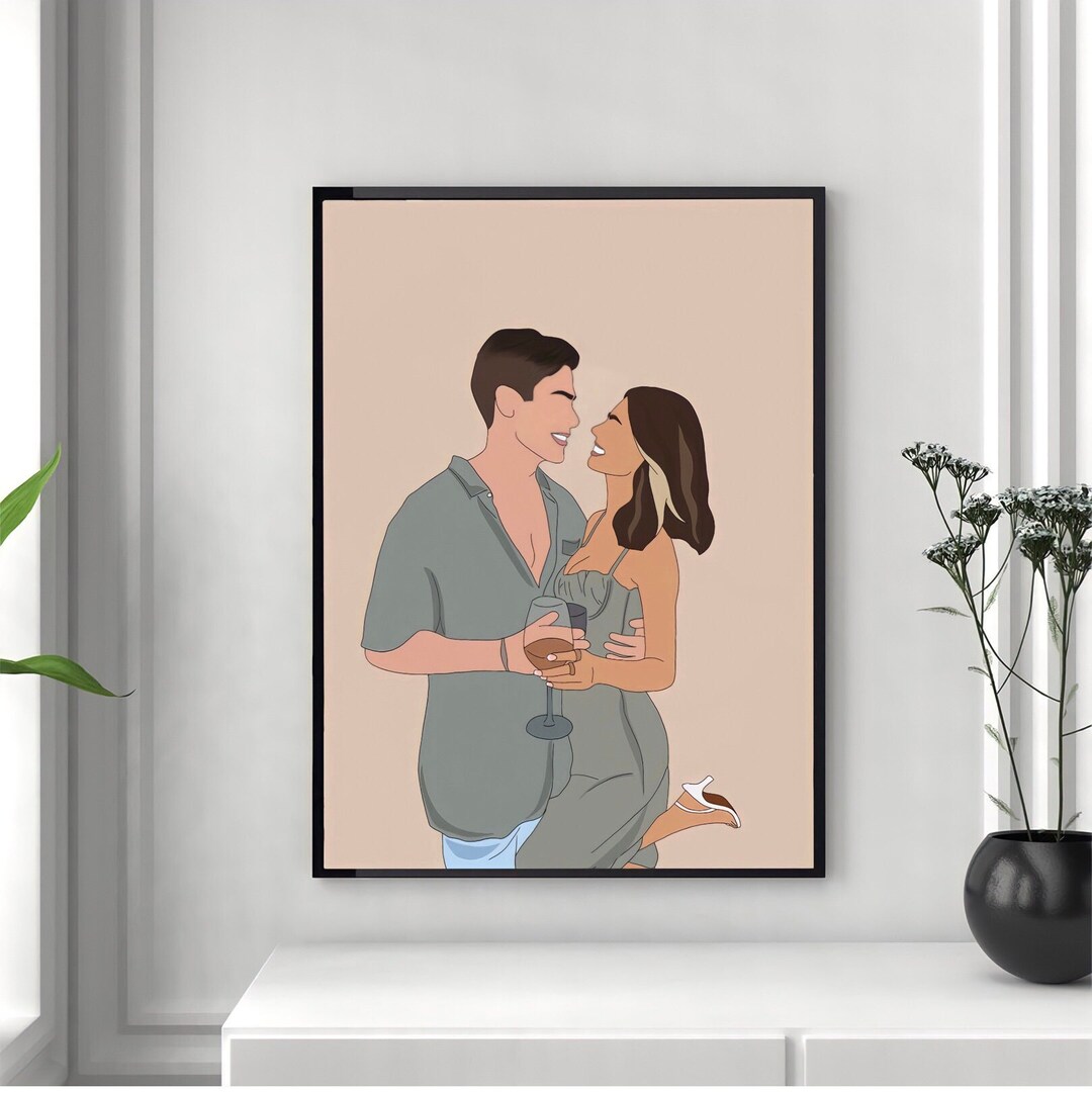 Faceless Portrait, Custom Illustration, Personalised Photo, Photo ...