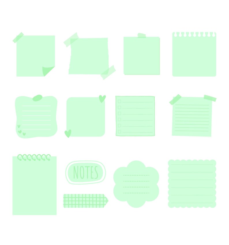 122 Digital Sticky Notes, Digital Stickers, Png Stickers, Goodnotes ...