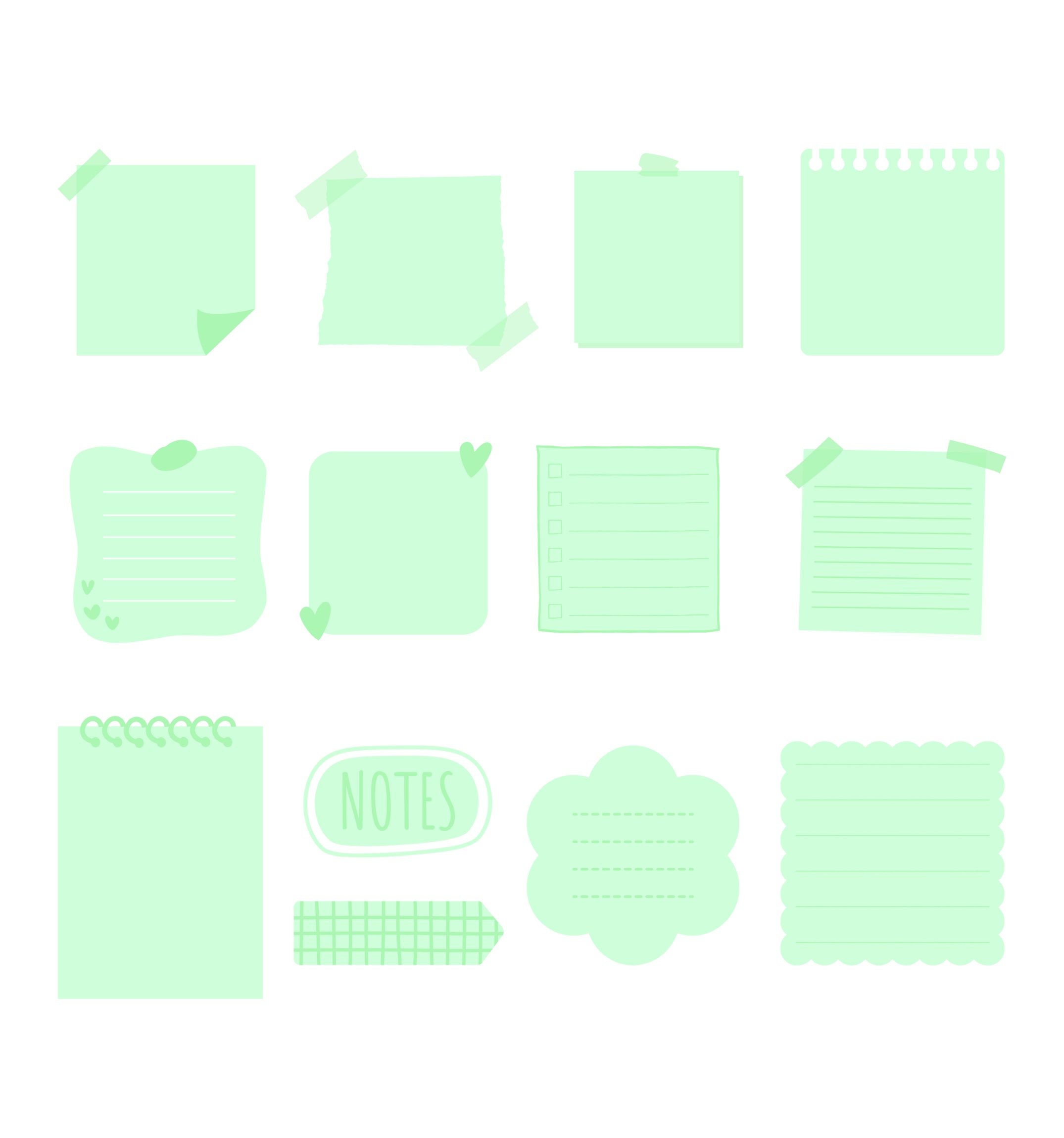 122 Digital Sticky Notes, Digital Stickers, Png Stickers, Goodnotes ...