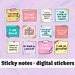 Daily Affirmation Sticky Notes,planner Stickers,printable Stickers ...