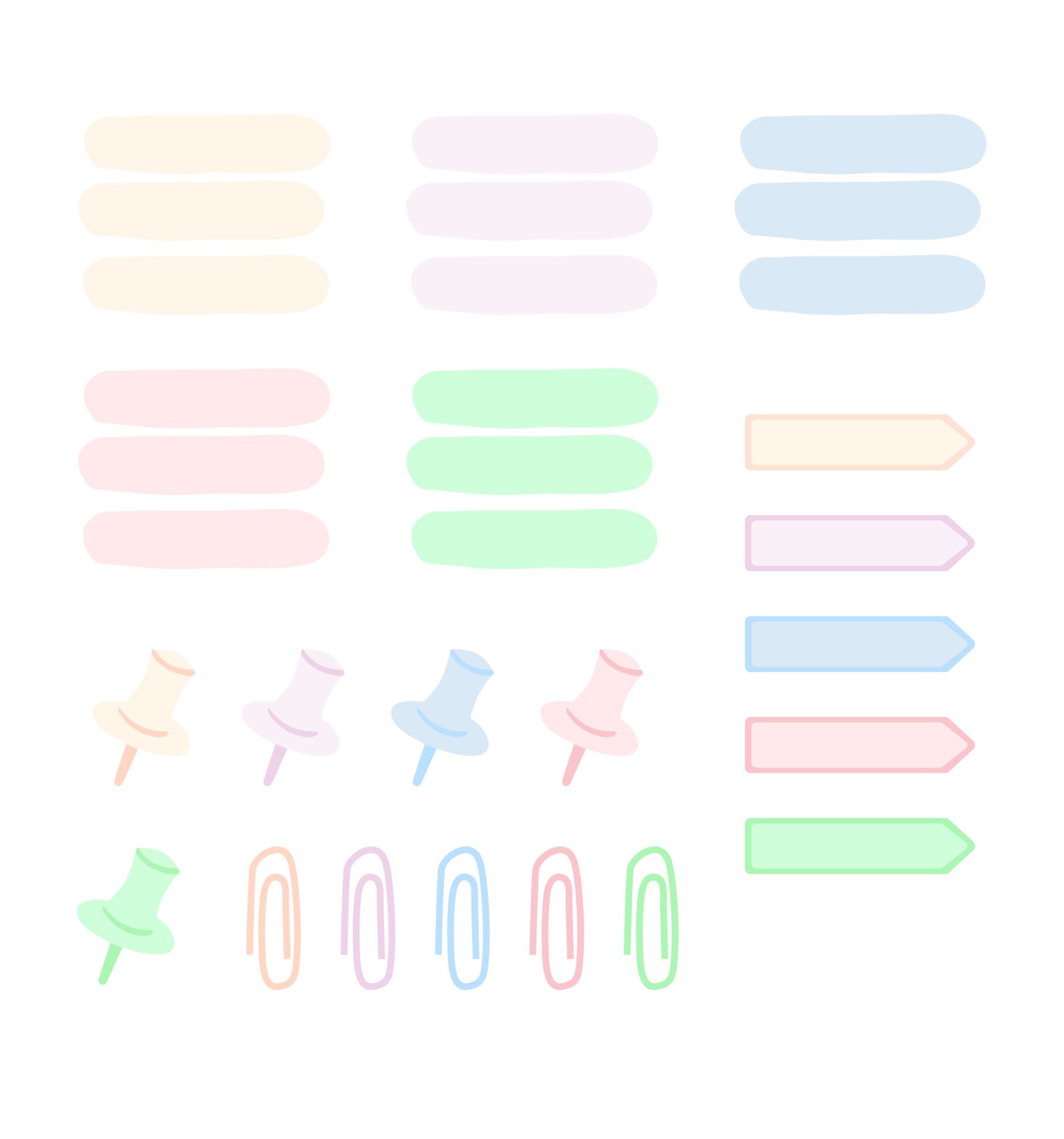 122 Digital Sticky Notes, Digital Stickers, Png Stickers, Goodnotes ...