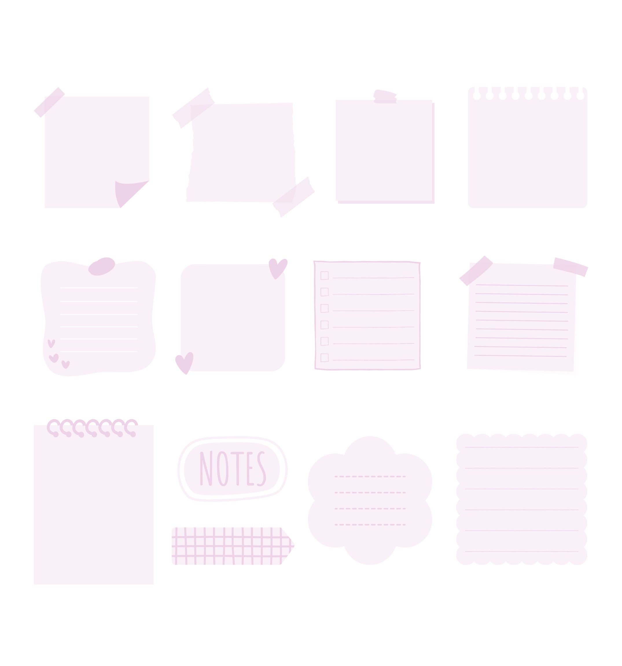 122 Digital Sticky Notes, Digital Stickers, Png Stickers, Goodnotes ...