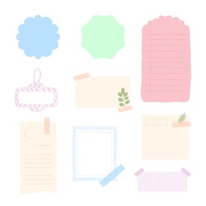 122 Digital Sticky Notes, Digital Stickers, Png Stickers, Goodnotes ...