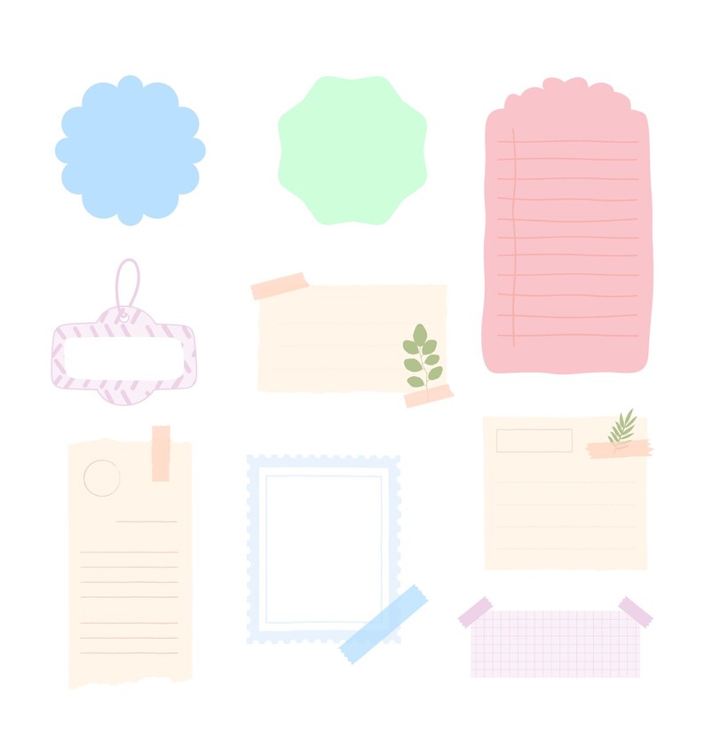 122 Digital Sticky Notes, Digital Stickers, Png Stickers, Goodnotes ...