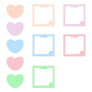 122 Digital Sticky Notes, Digital Stickers, Png Stickers, Goodnotes ...