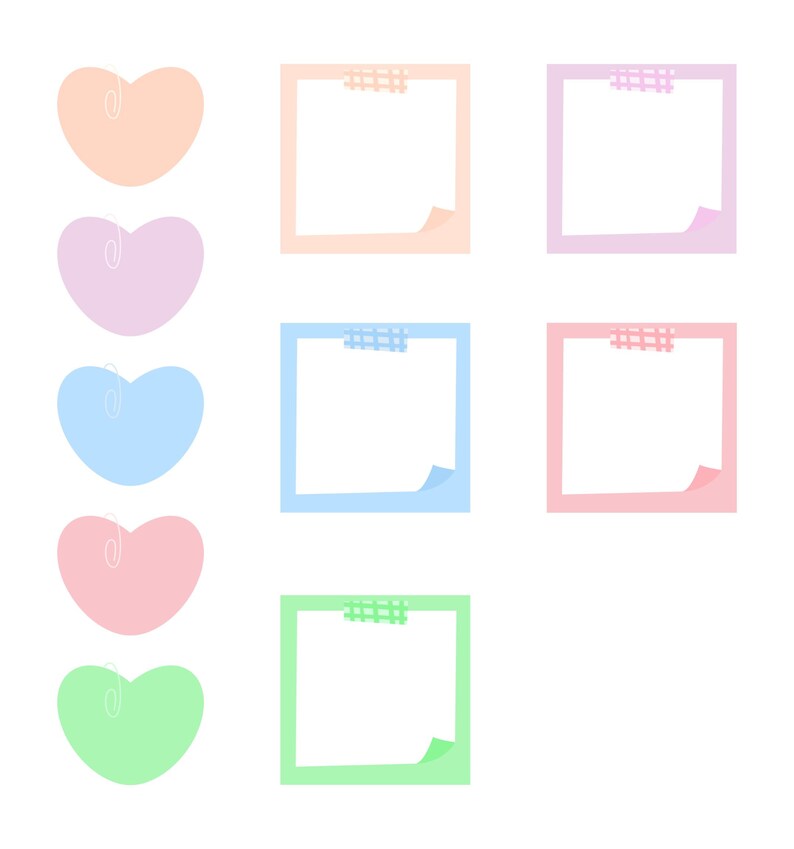 122 Digital Sticky Notes, Digital Stickers, Png Stickers, Goodnotes ...