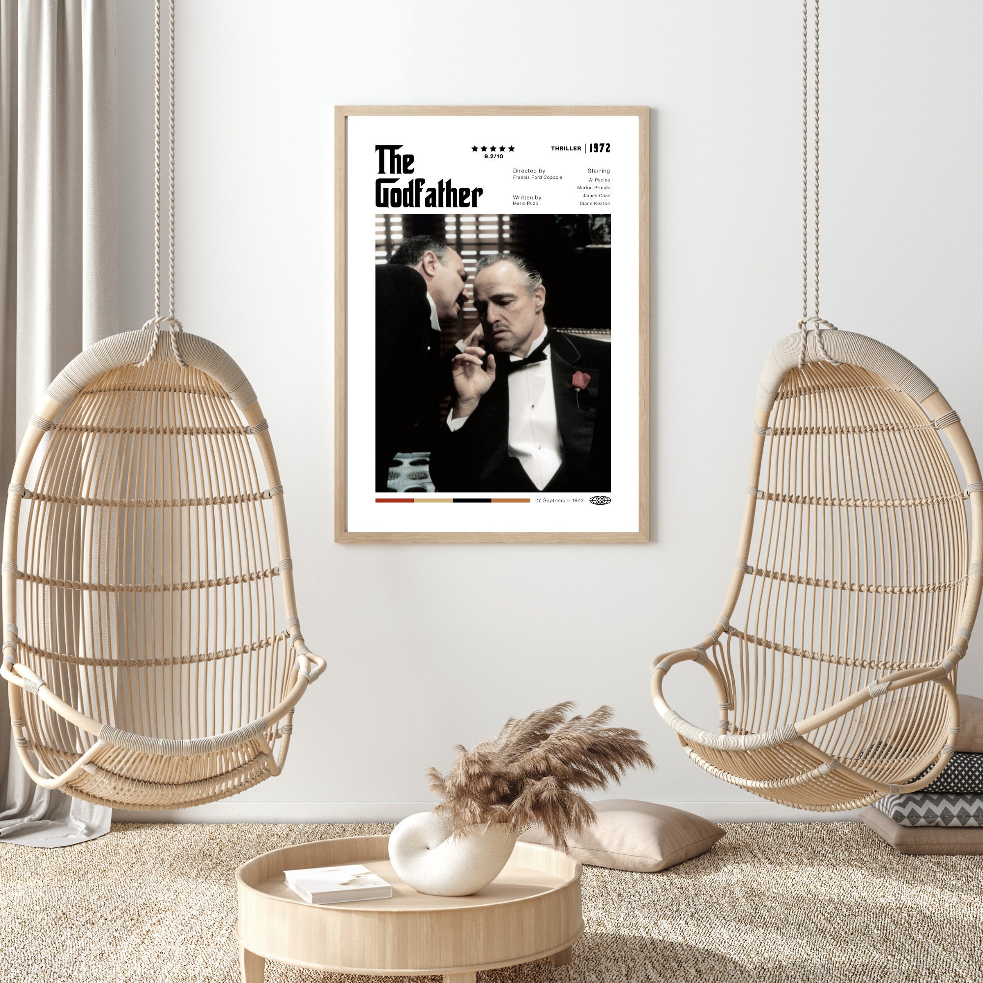 The Godfather Movie Poster,marlon Brando Poster,the Godfather Wall ...