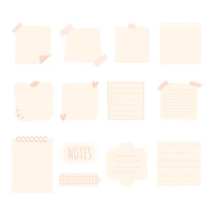 122 Digital Sticky Notes, Digital Stickers, Png Stickers, Goodnotes ...