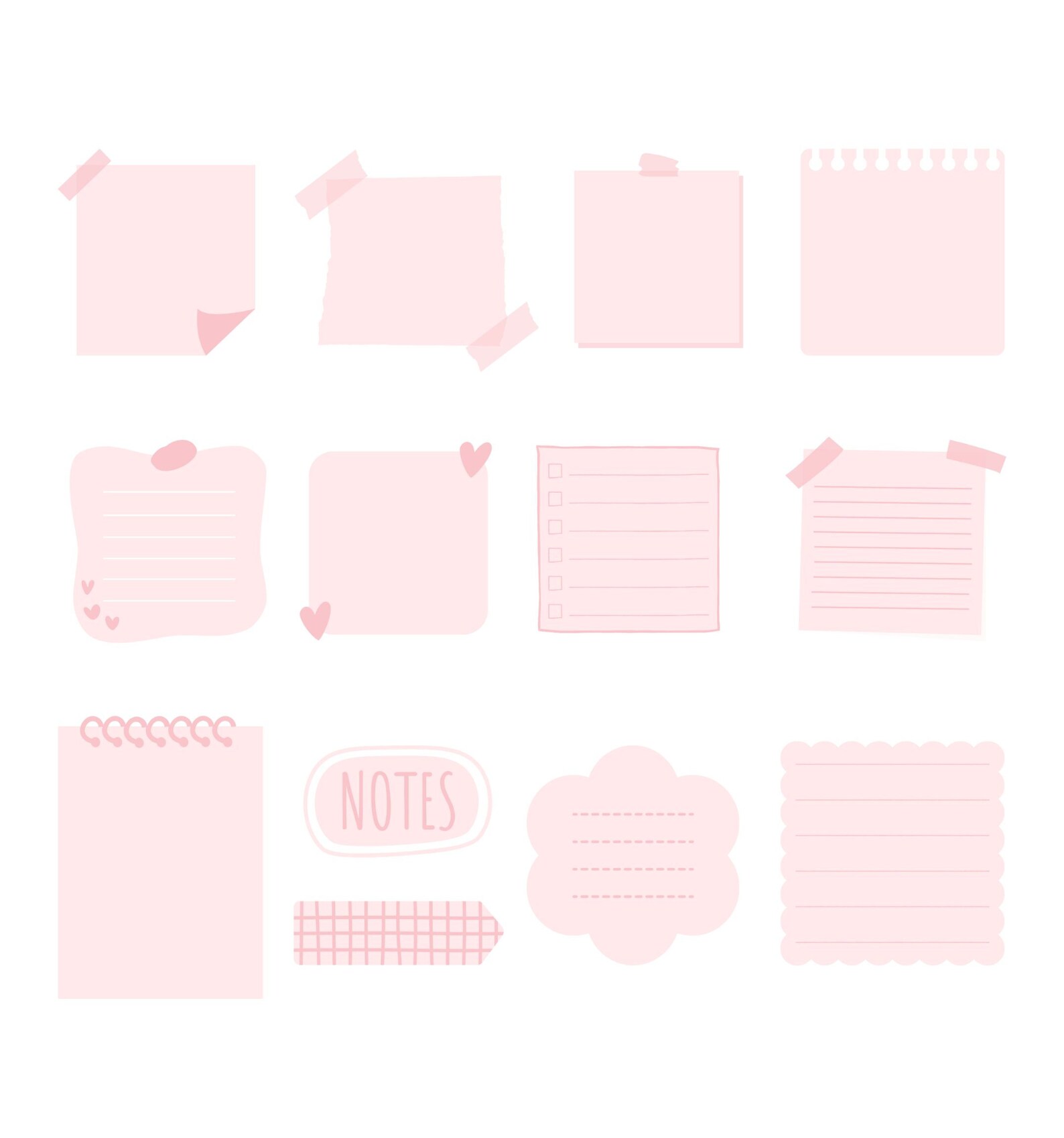 122 Digital Sticky Notes, Digital Stickers, Png Stickers, Goodnotes ...