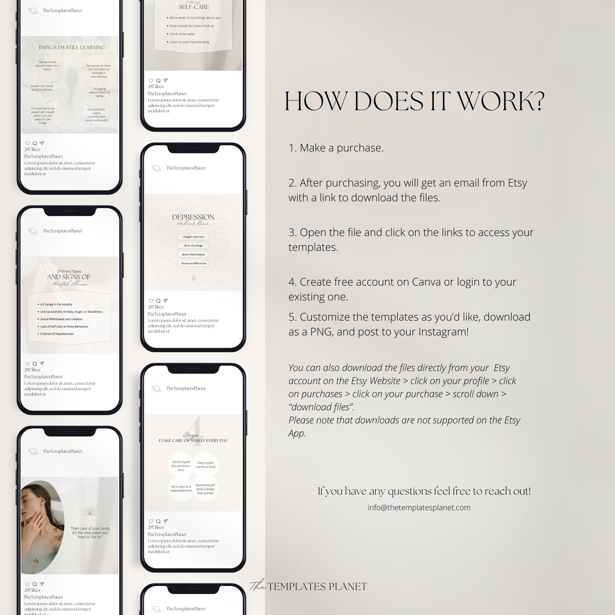 Therapist Instagram Posts, Mental Health Templates, Psychologist Social ...