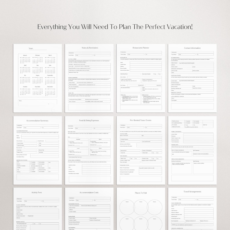 Travel Planner | Travel Itinerary | Travel Journal | Trip Planner ...
