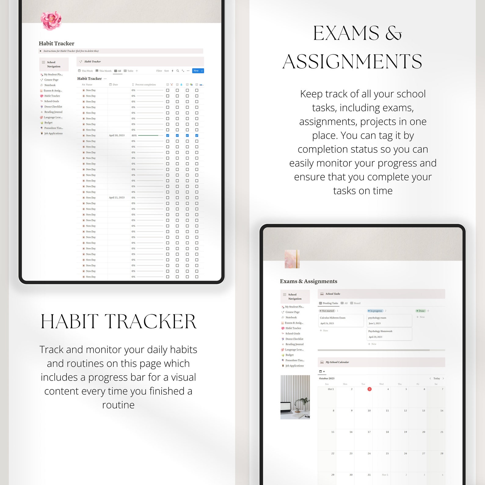 Notion Template Student Planner, Academic Planner, Notion Dashboard ... Notion Template Student Planner, Academic Planner, Notion Dashboard ...