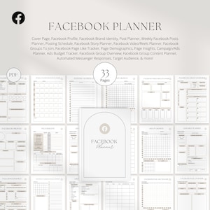 Social Media Planner Kit | Marketing Planner | Content Planner ...