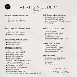 Esthetician Consent Forms, Esthetician Forms, Esthetician Forms Bundle ...